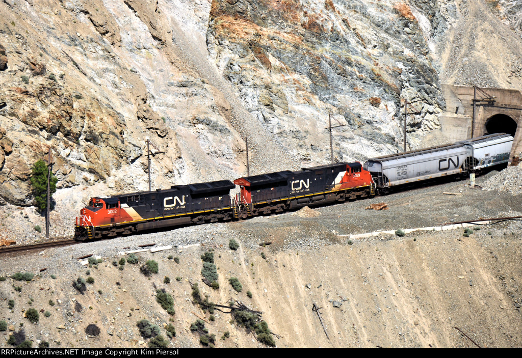 CN 3002 3059 WB CN Ashcroft Sub